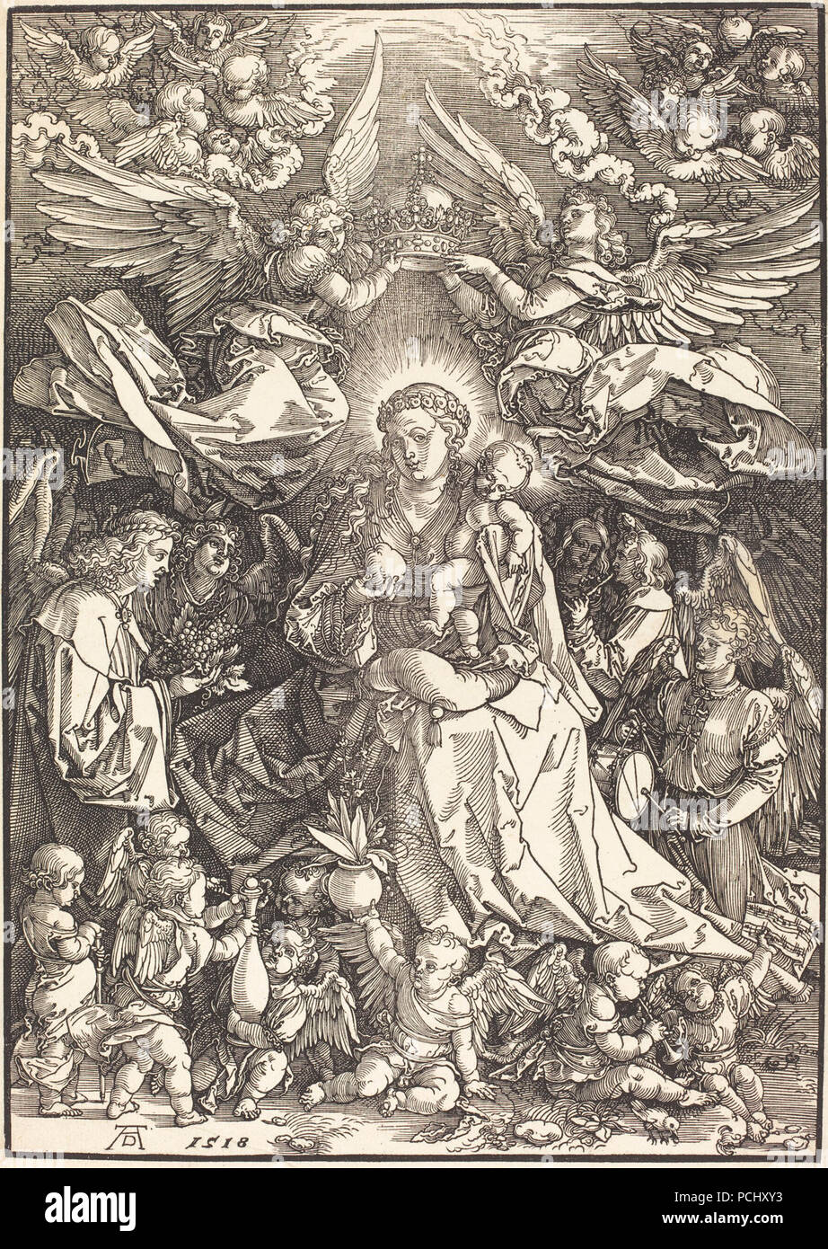 Die jungfrau von vielen engeln umgeben -Fotos und -Bildmaterial in hoher Auflösung – Alamy