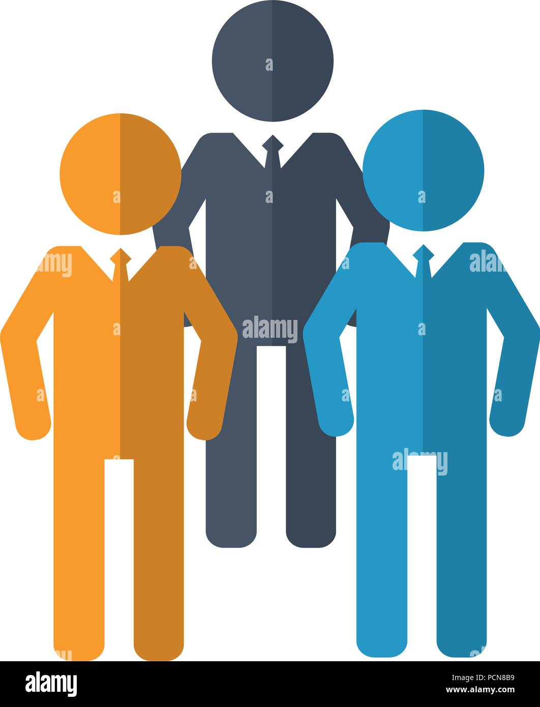 Geschäftsleute Piktogramm business Teamarbeit Mitarbeiter Vector ...