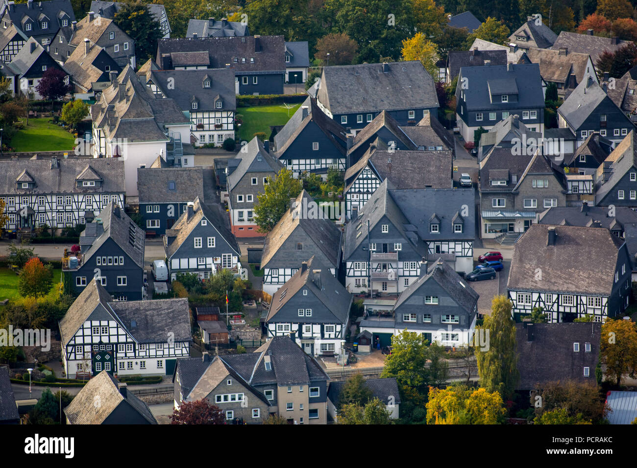 Fachwerkhäuser in Eversberg, Eversberg, abbund Dorf, Meschede ...