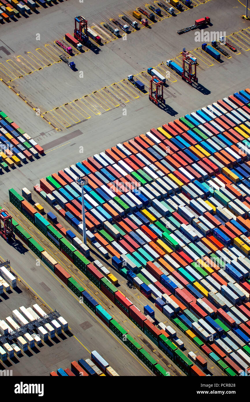 Gantry Gabelstapler, Container, Transporter, containerhafen Hamburg ...