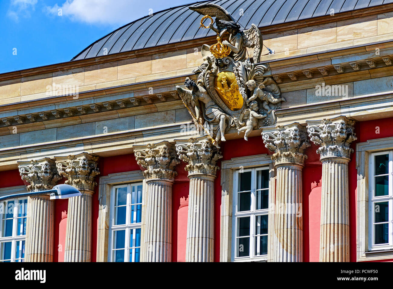 Der Landtag Brandenburg (ehemalige Stadtschloss) auf dem Alter Markt im ...
