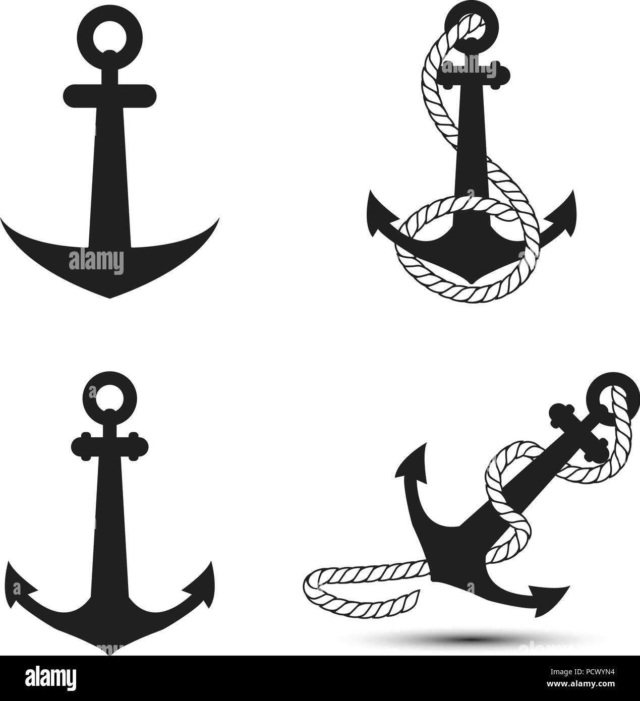 Anker logo Stock-Vektorgrafiken kaufen - Alamy