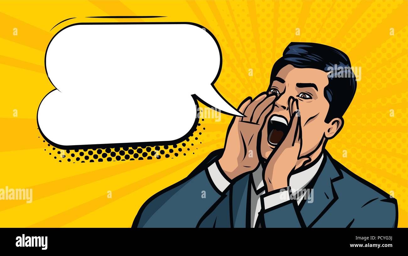 Laut im comic stil Stock-Vektorgrafiken kaufen - Alamy