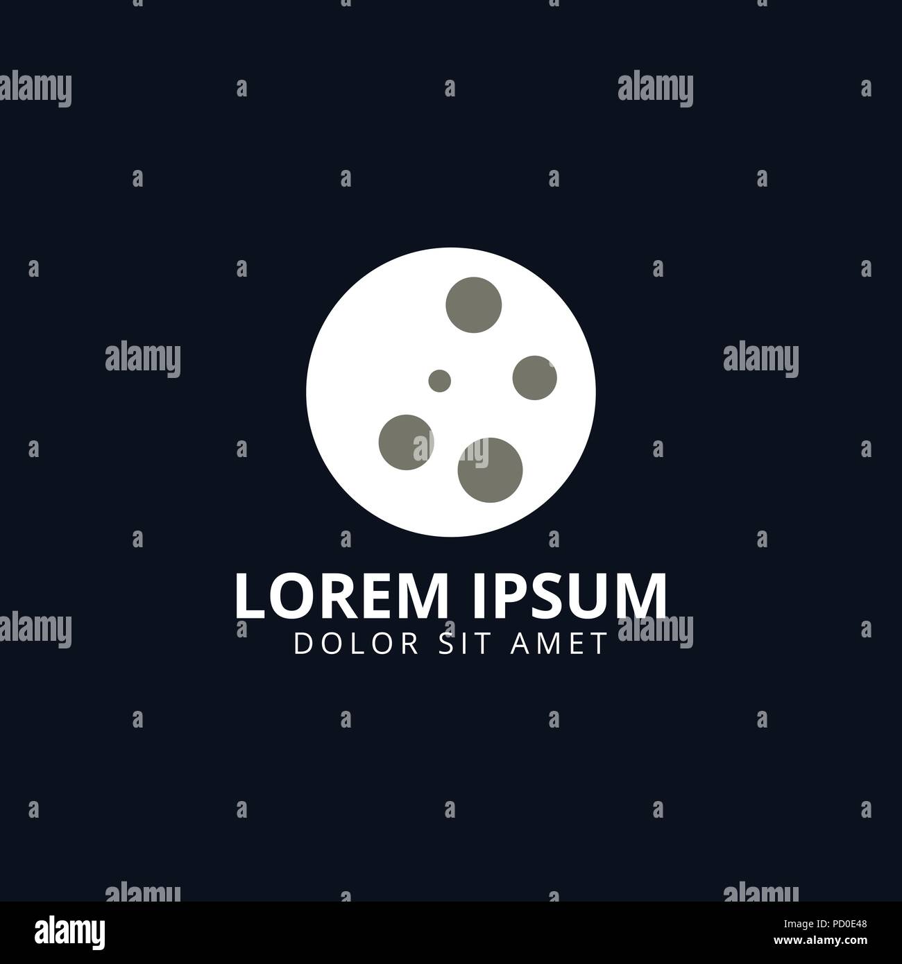 Mond logo Stock-Vektorgrafiken kaufen - Alamy