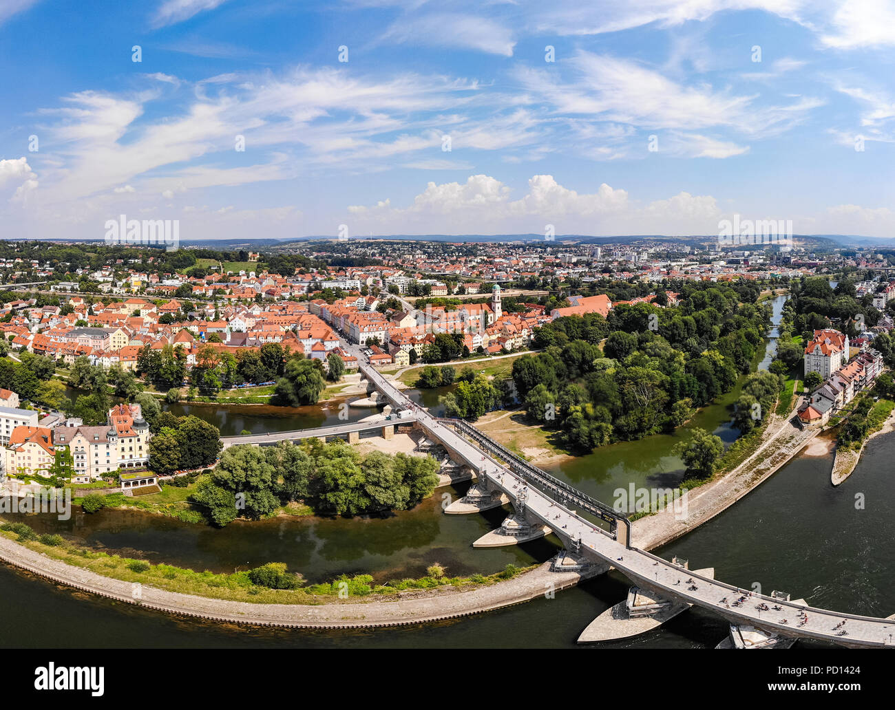 Deutsche Stadt An Der Donau