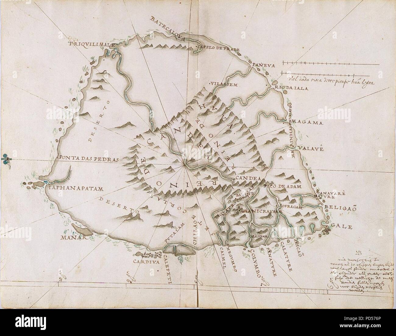 Vintage map of ceylon -Fotos und -Bildmaterial in hoher Auflösung – Alamy