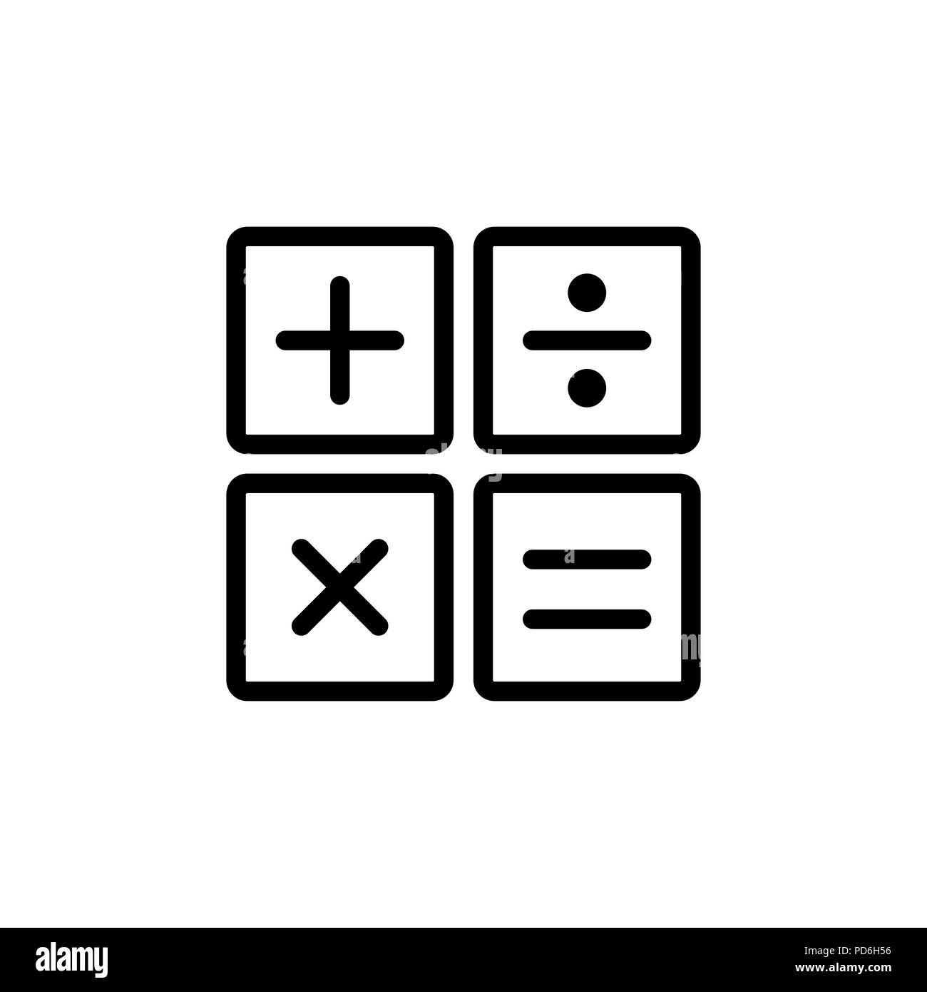 Taschenrechner Symbol Vektor Vektoren Stockfotos und -bilder Kaufen - Alamy