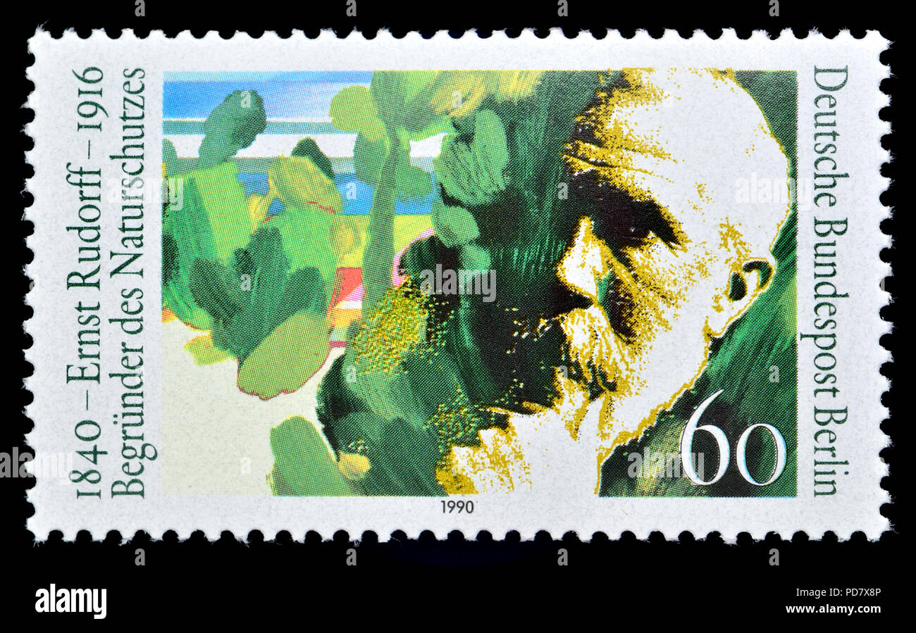 Deutschen Briefmarke (Berlin: 1990): Ernst Karl Friedrich Rudorff (1840 ...