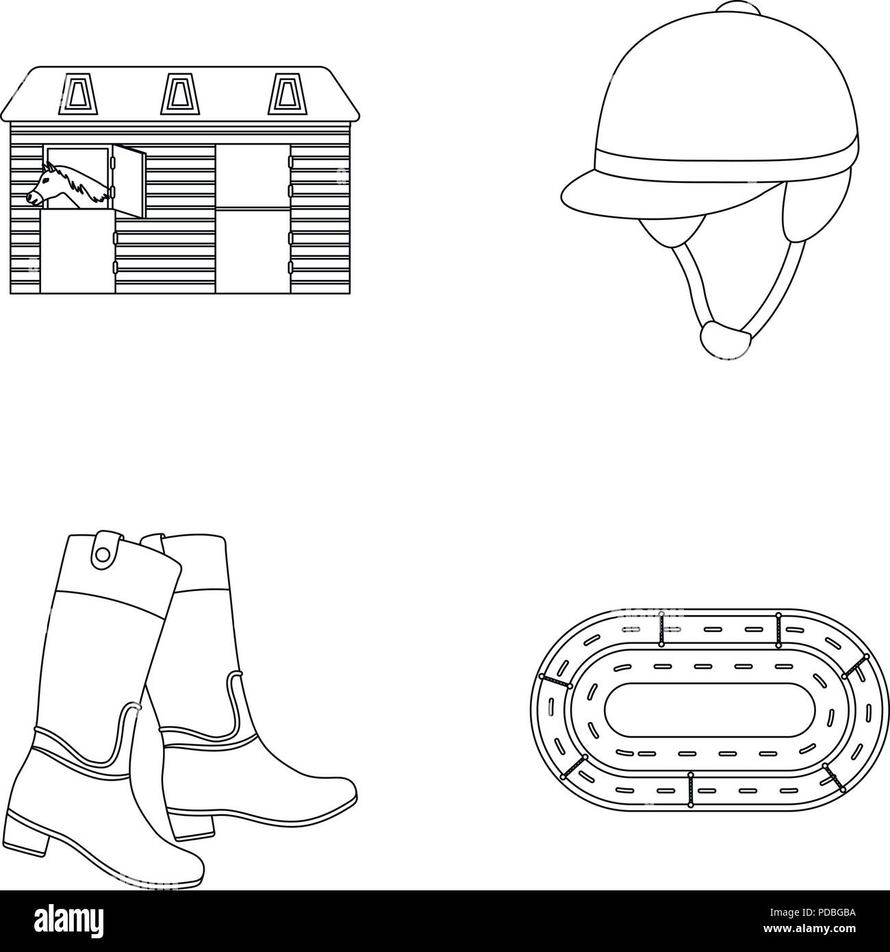 Tier, Voliere, Stiefel, Sammlung, Wettbewerb, Gras, Helm, Reiten, Icon ...