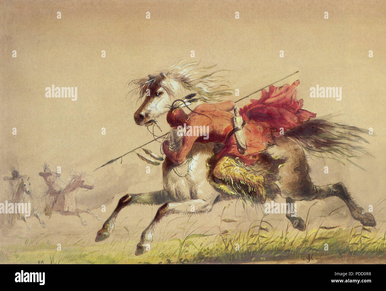 Blue Water Battle-creek, Miller, Alfred Jakob, 1855 Stockfotografie - Alamy