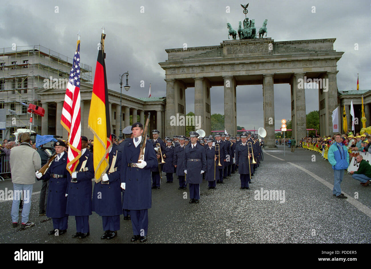 Die US-Luftwaffe in Europa (USAFE) Band und Ehre steht innerhalb der ...