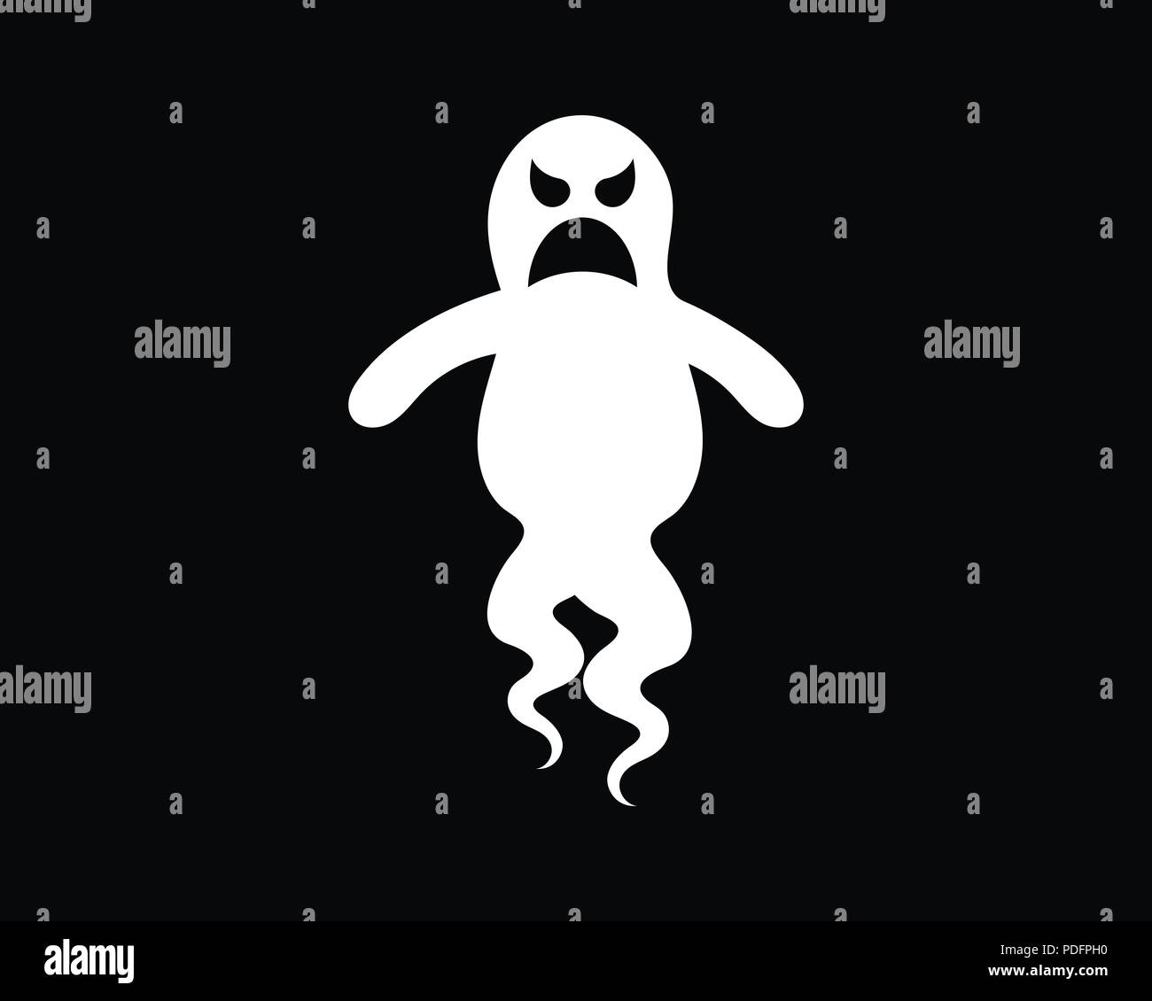Ghost Symbole Vector Illustration von flachen Design Zeichen Stock ...