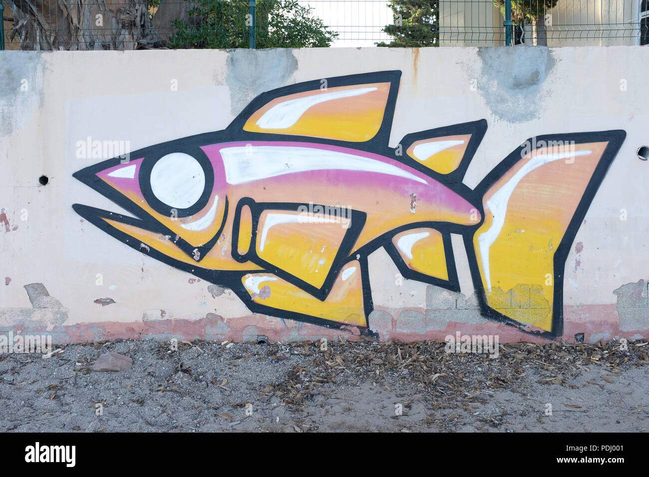Graffiti Fisch Stockfotos und -bilder Kaufen - Alamy