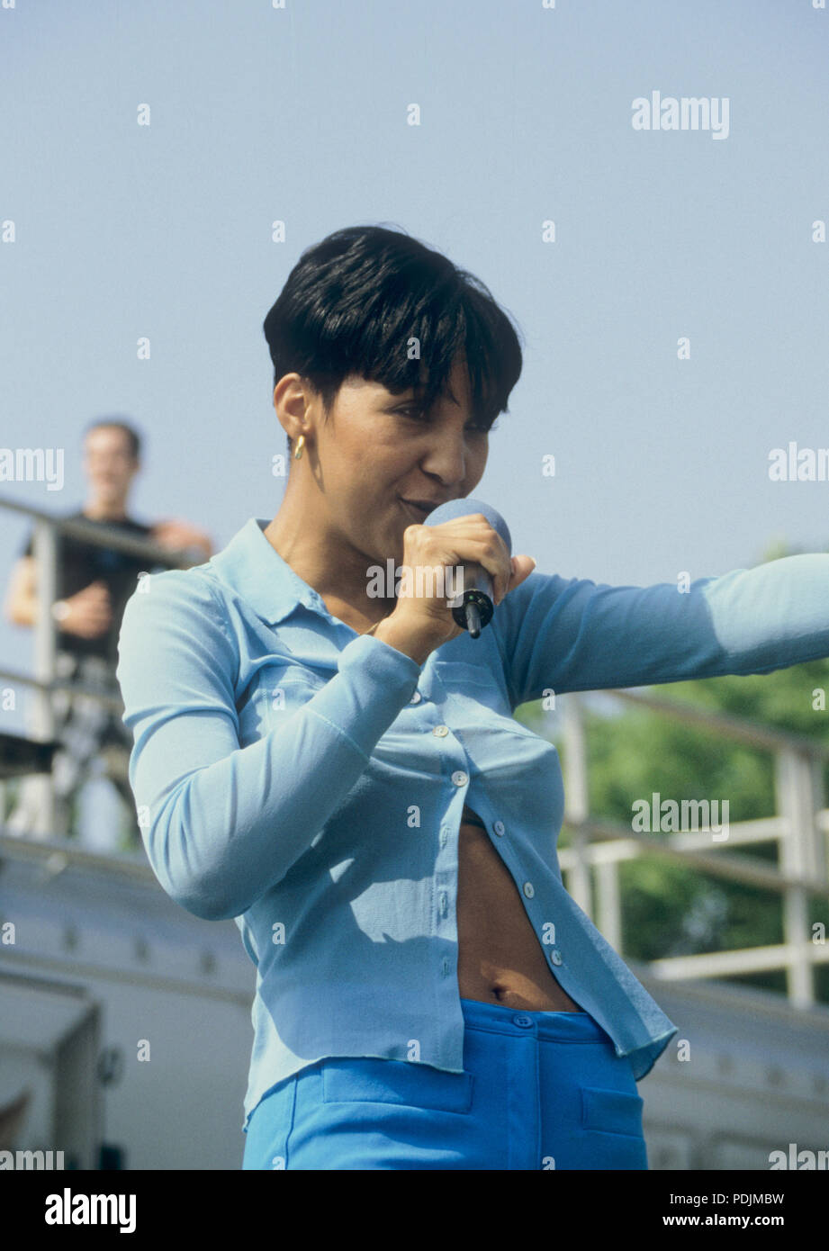 Rozalla Miller BBC Radio 1 One Roadshow Torquay 9. August 1996 ...