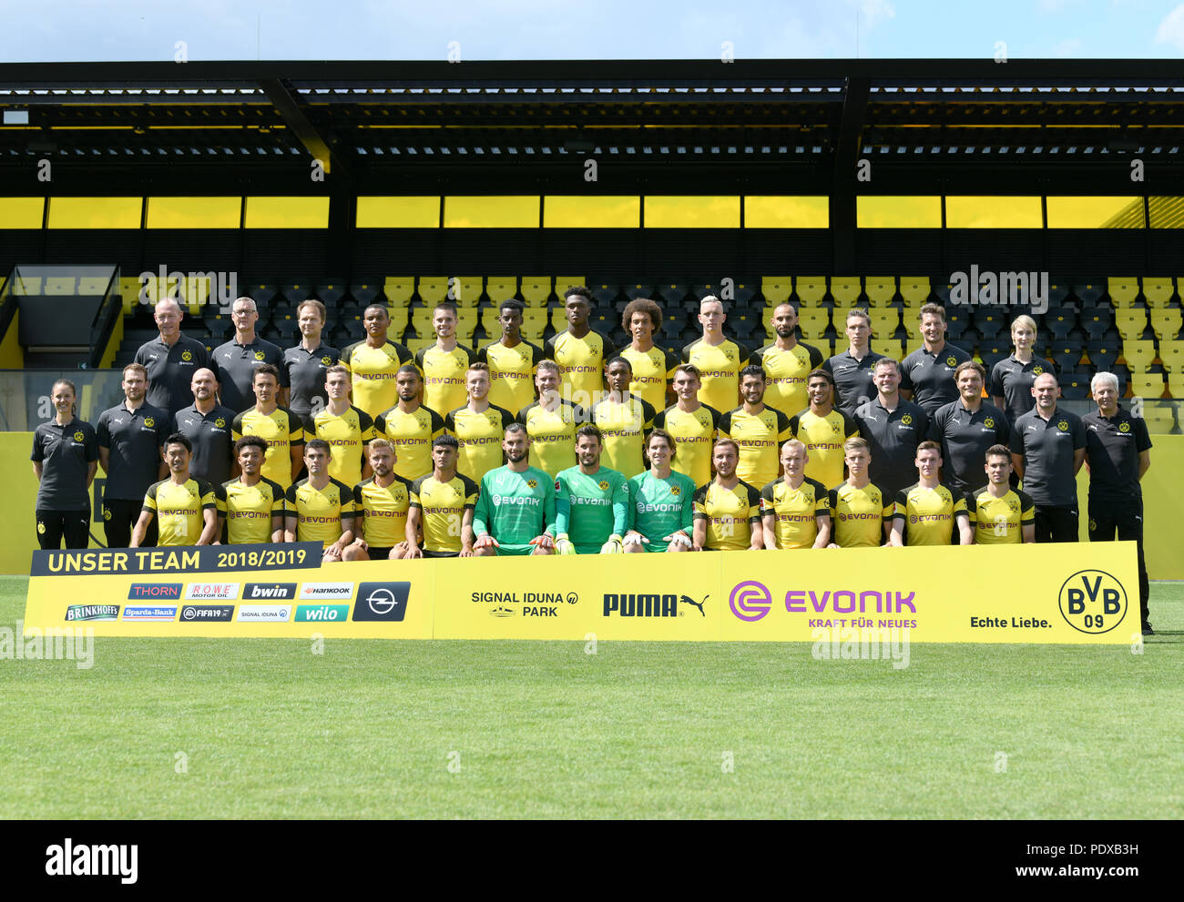 10. August 2018, Deutschland, Dortmund: Fussball, Bundesliga, Photo ...
