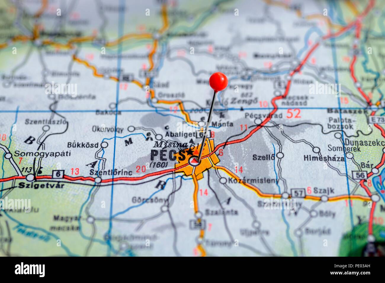 Pecs karte -Fotos und -Bildmaterial in hoher Auflösung – Alamy