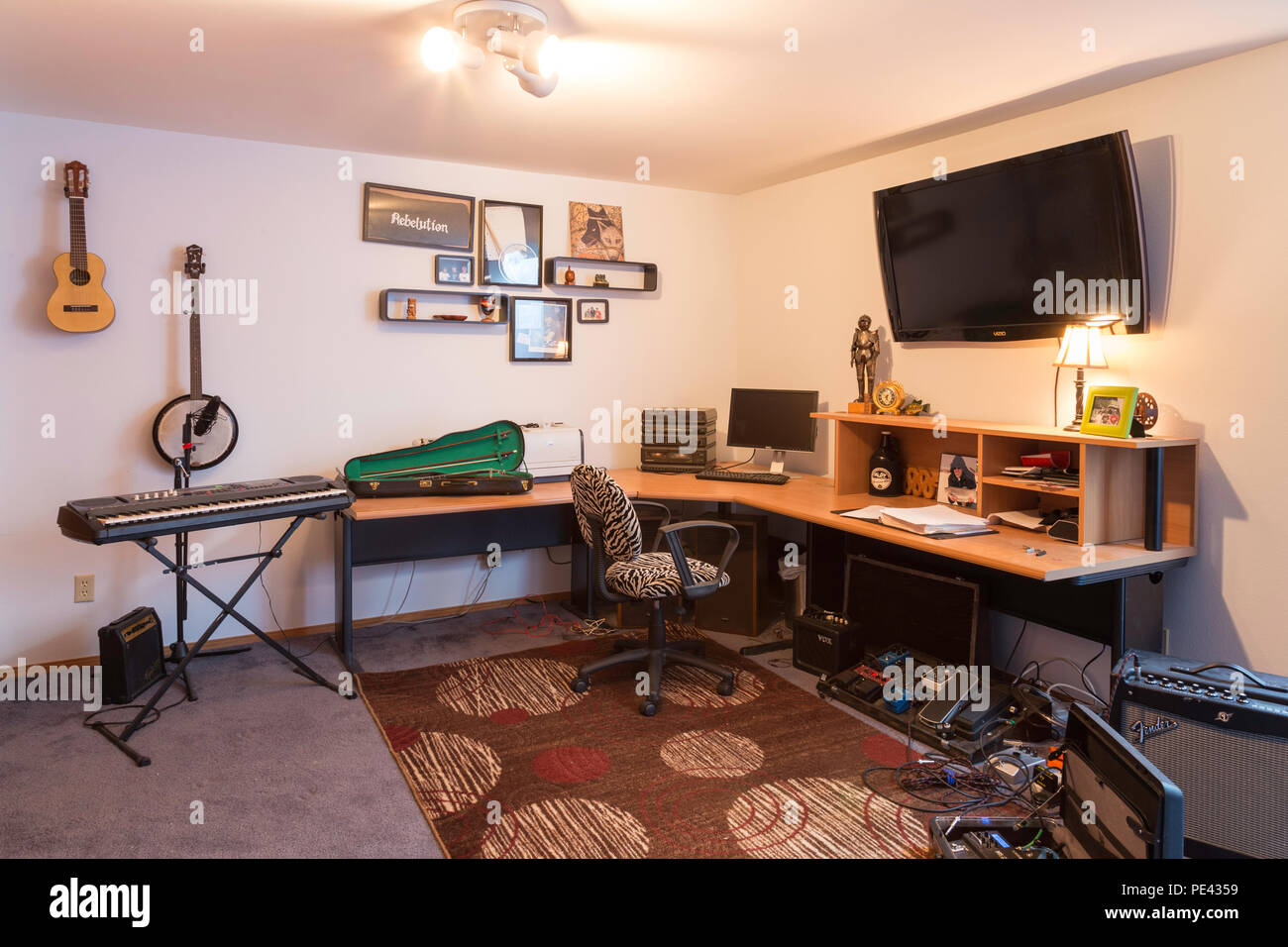 Music Studio Room Stockfotos und -bilder Kaufen - Alamy