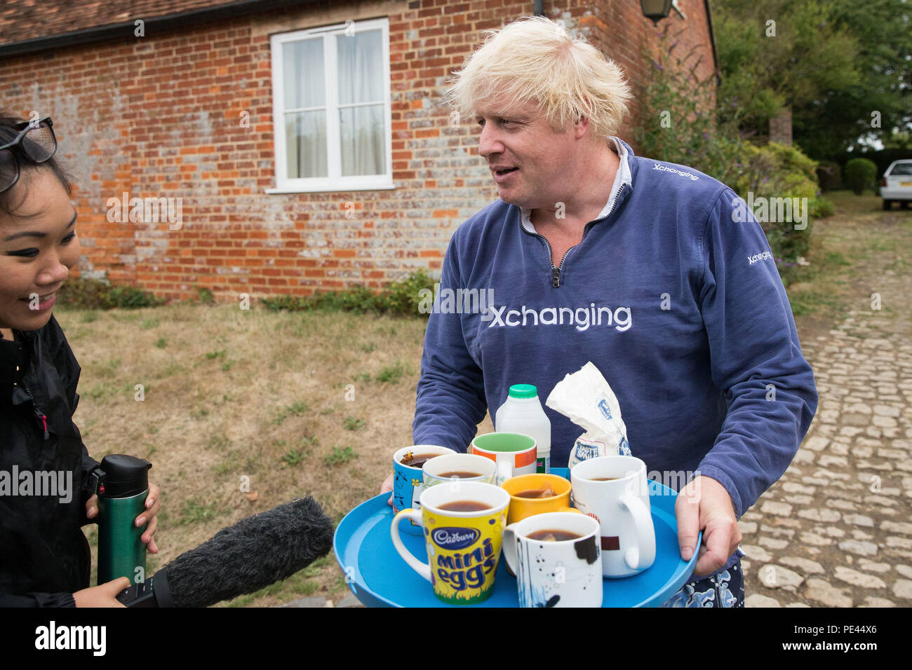 Boris Johnson Bringt Tee Stockfotos und -bilder Kaufen - Alamy