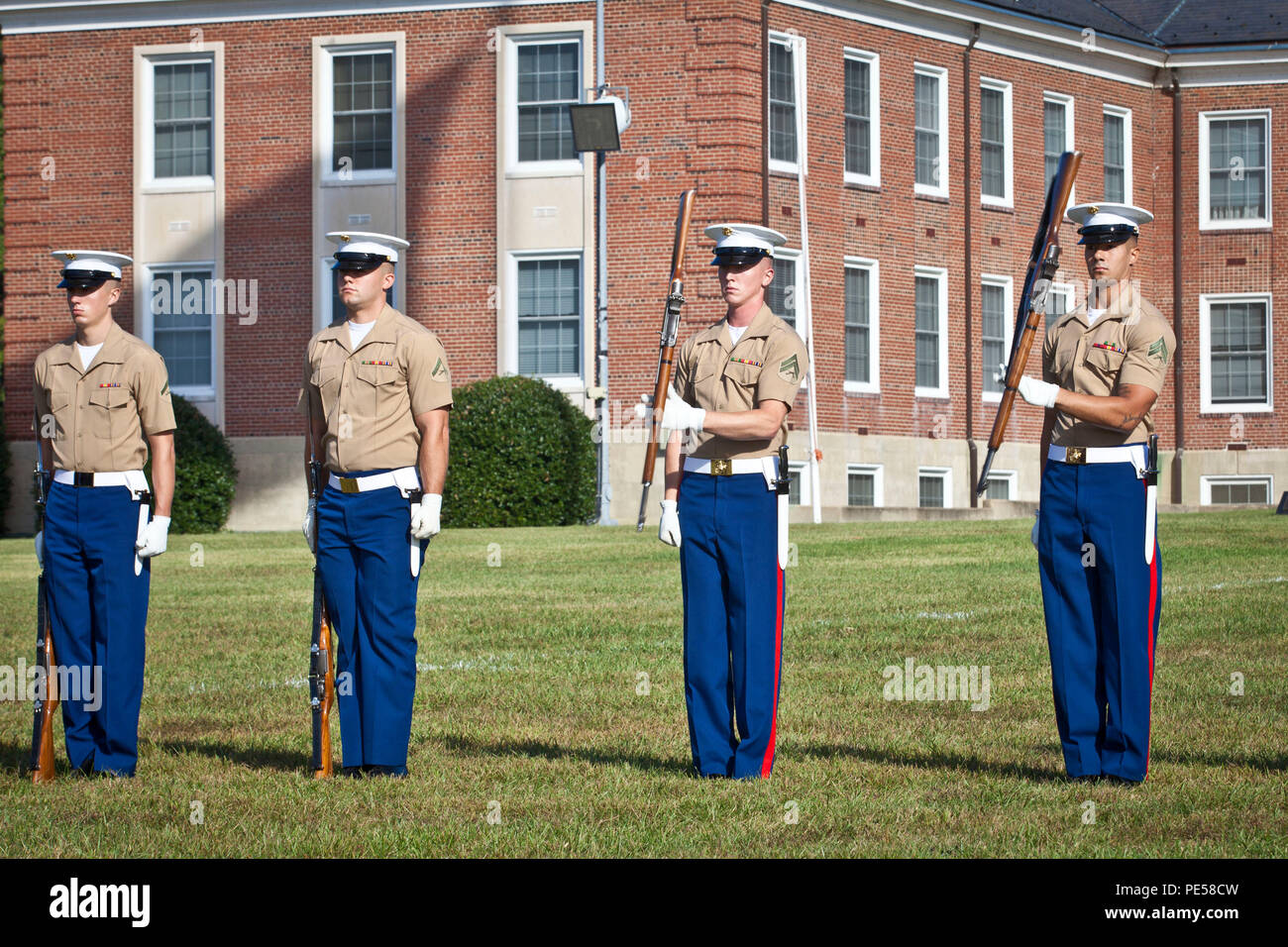 Die 18 Sergeant Major des Marine Corps, Ronald L. Grün, besucht die ...