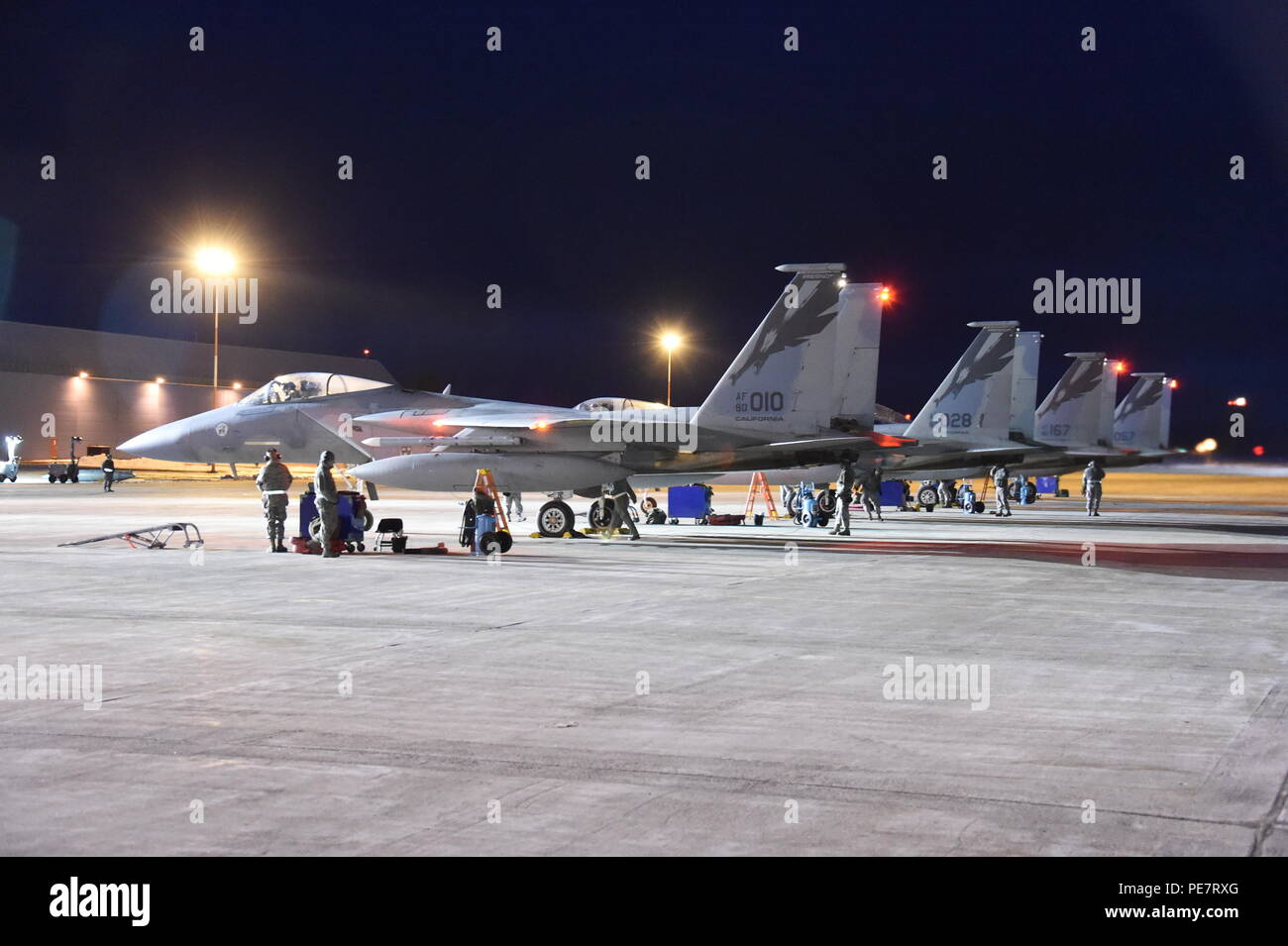 United States Air Force F-15C Adler aus Die 144 Fighter Wing aus Fresno ...