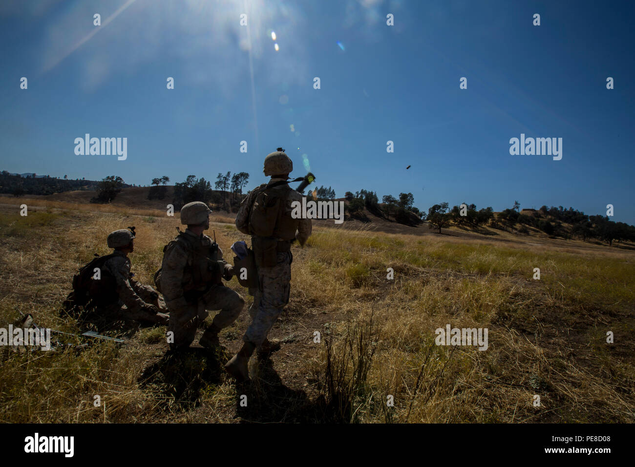 Us-Marines mit Bravo Company, 1 Combat Engineer Battalion (1. CEB ...