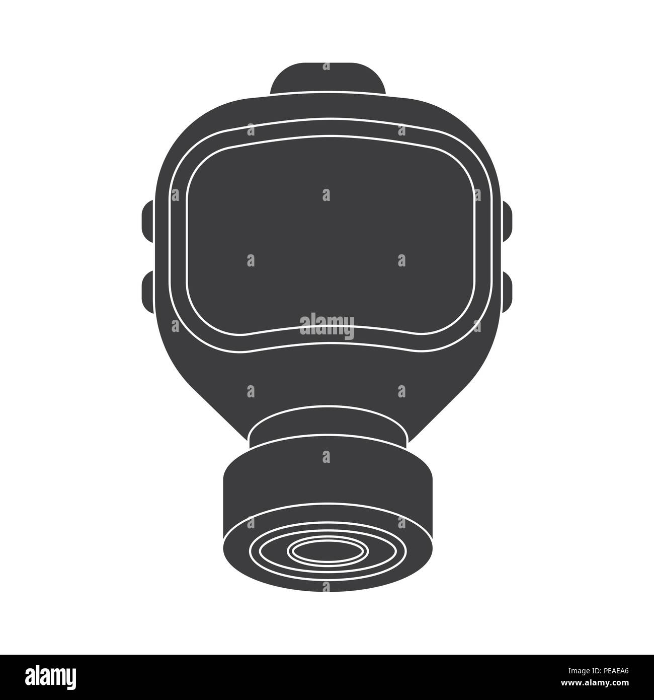 Armee, biologische, schwarz, Atem-, Chemie-, Gefahr, Abteilung, Design ...