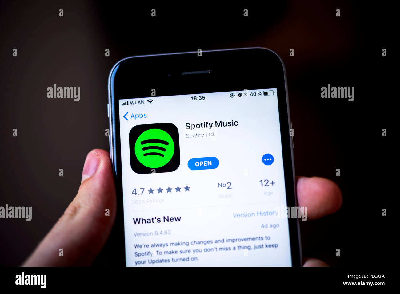 Spotify zeichen -Fotos und -Bildmaterial in hoher Auflösung – Alamy