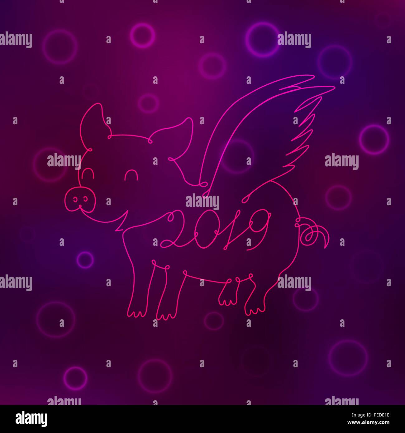 Ferkel natur Stock-Vektorgrafiken kaufen - Alamy