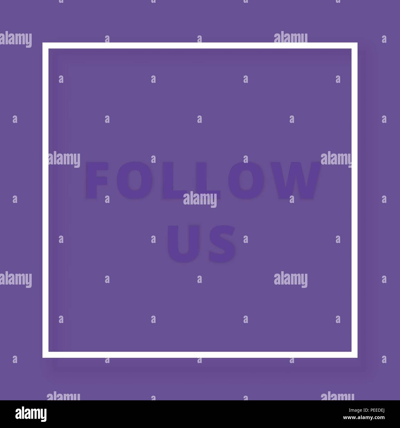 Folgen Sie uns Schriftzug. Vector Illustration Stock-Vektorgrafik - Alamy