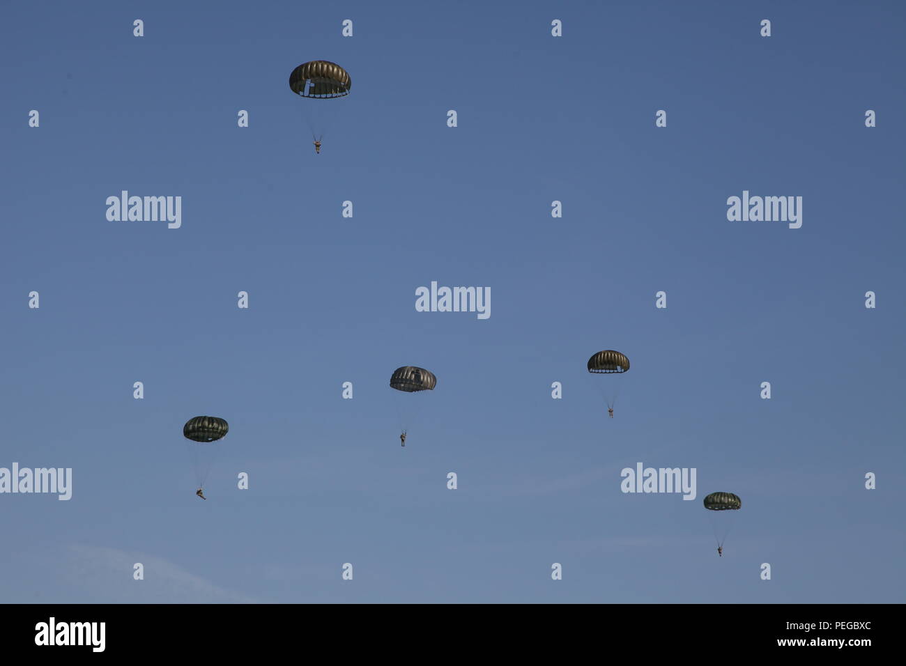 Die Freiheit springen Team aus Fort Worth, Texas, hinunter auf die Drop ...