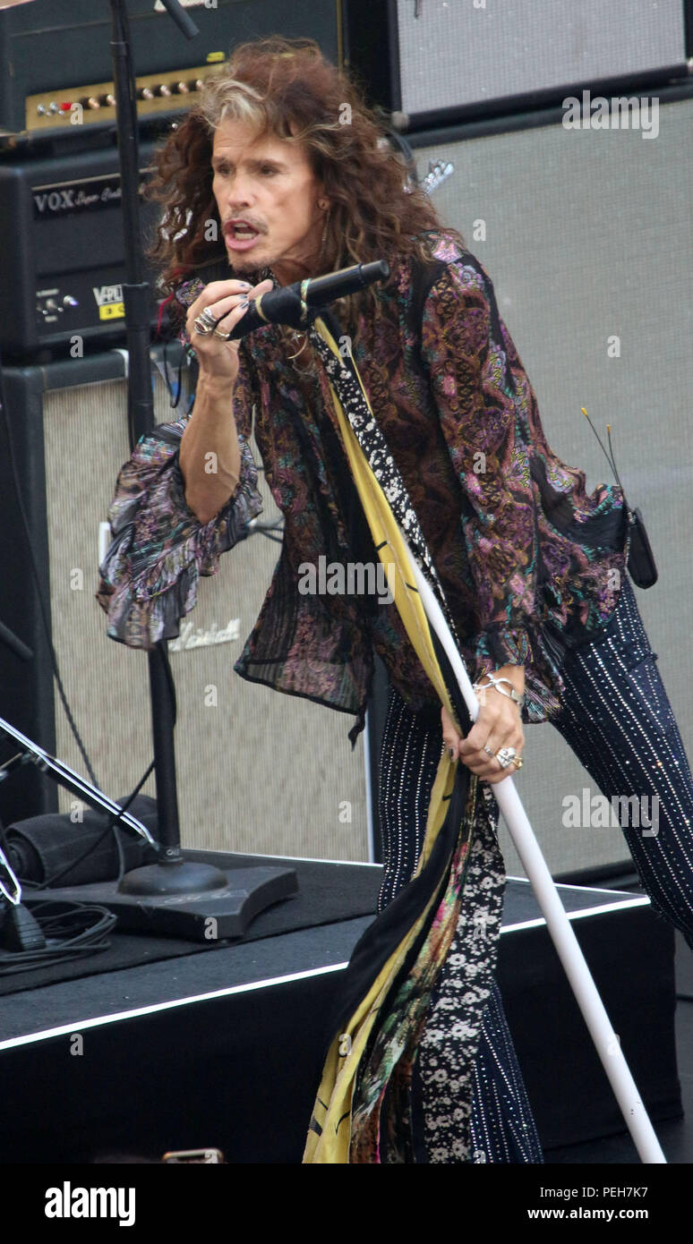 New York City, New York, USA. 15 Aug, 2018. Musiker/Sänger Steven Tyler ...
