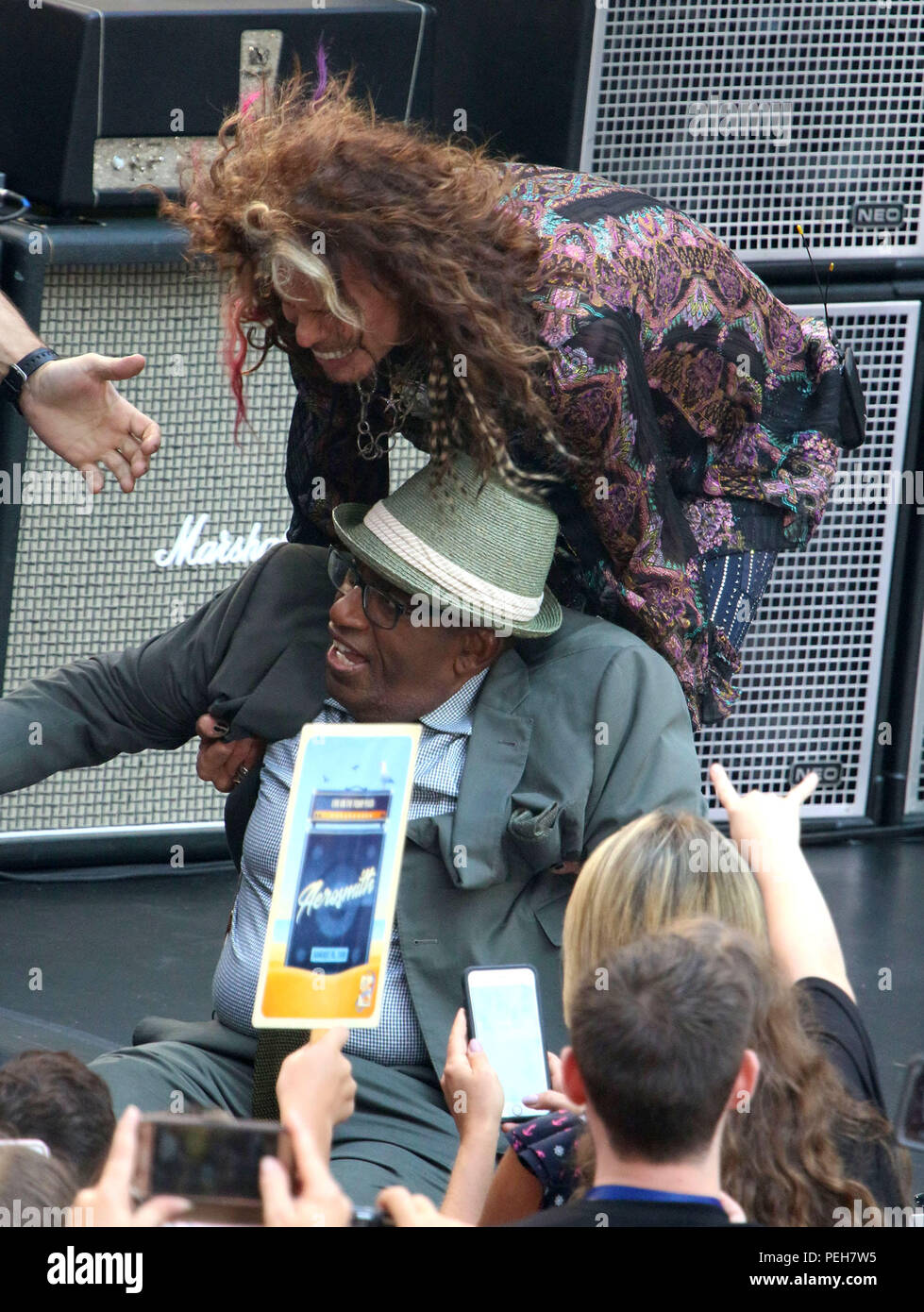 New York City, New York, USA. 15 Aug, 2018. Musiker/Sänger Steven Tyler ...