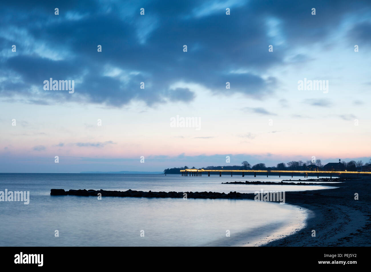 Morgen Licht an der Küste, Niendorf, Ostsee, Timmendorfer Strand ...