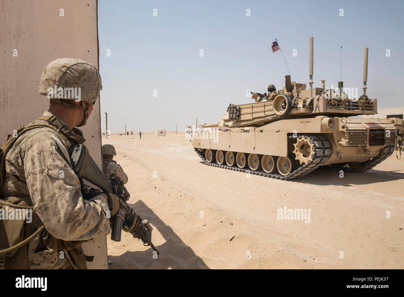 KUWAIT (28. August 2015) US-Marines mit Kilo Company, Battalion Landing ...