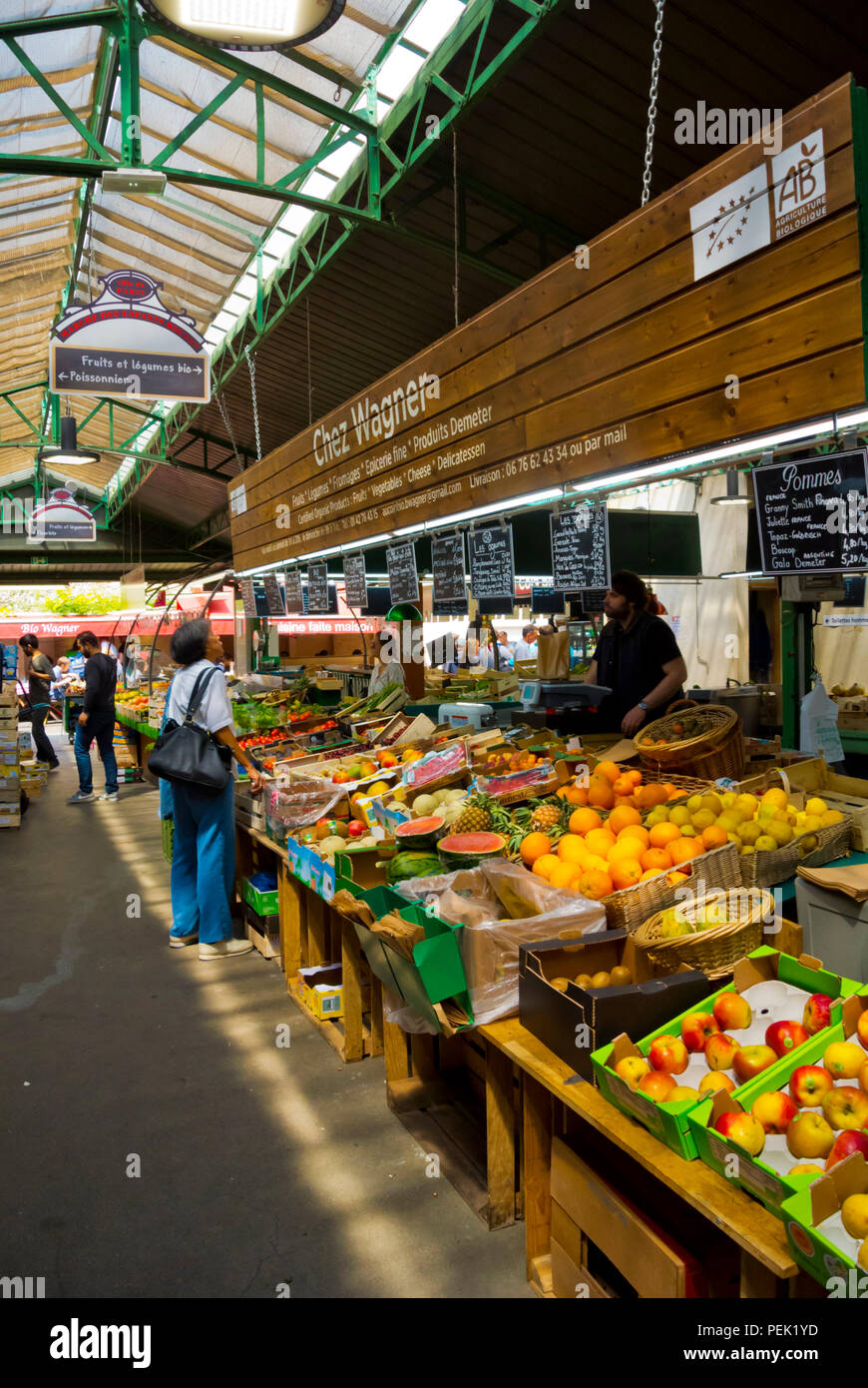 Marché Couvert des Enfants Rouges, Ls Marais, Paris, Frankreich ...