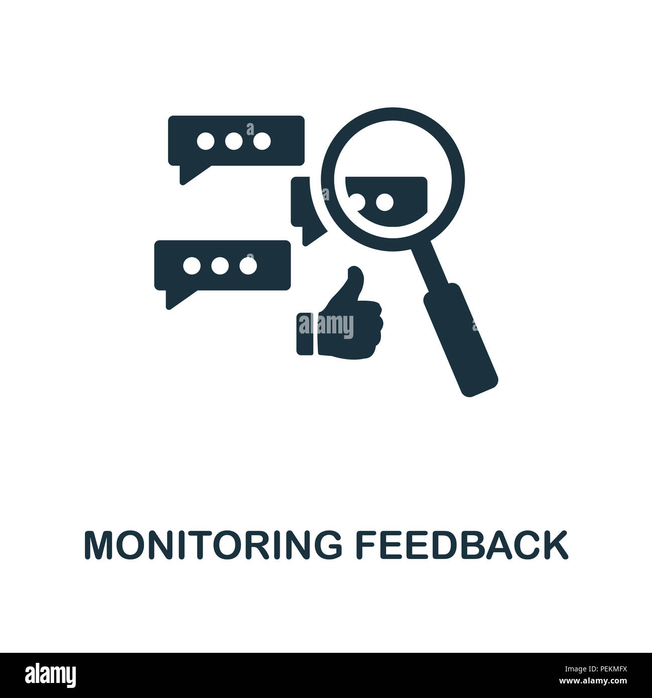 Überwachung Feedback kreative Symbol. Einfaches element Abbildung ... Überwachung Feedback kreative Symbol. Einfaches element Abbildung ...