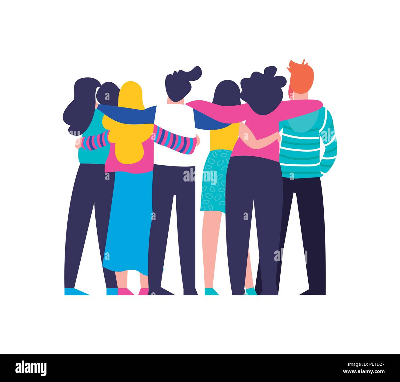Cute cartoon people man woman Stock-Vektorgrafiken kaufen - Alamy