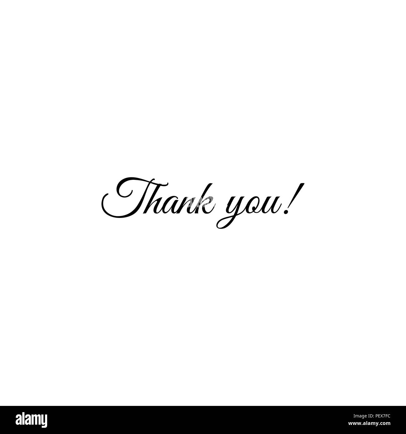 Herzlichen dank handlettering Ausgeschnittene Stockfotos und -bilder - Alamy