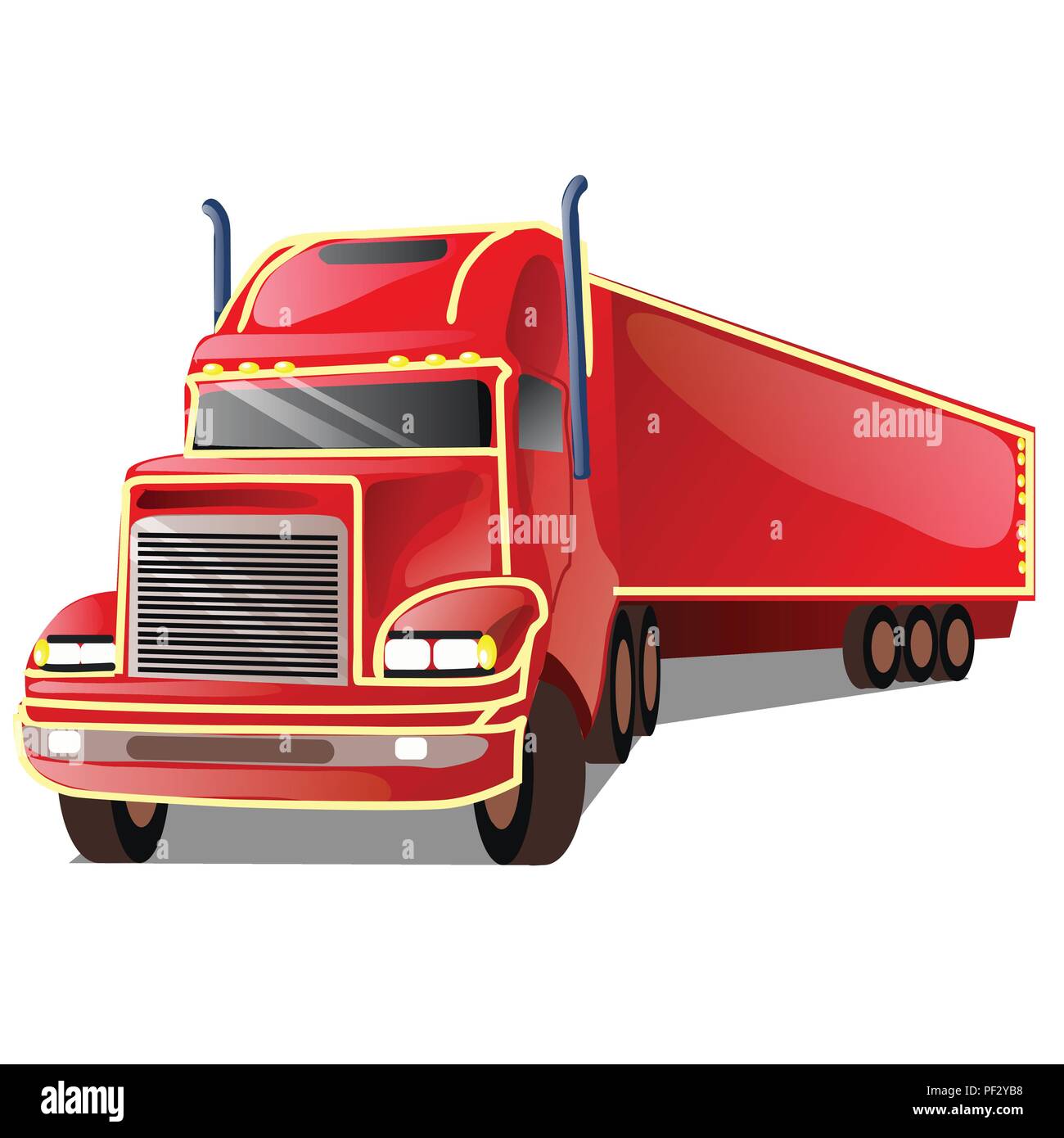 Cartoon Rot auf weißem Hintergrund. Vektor cartoon Close-up Abbildung ...