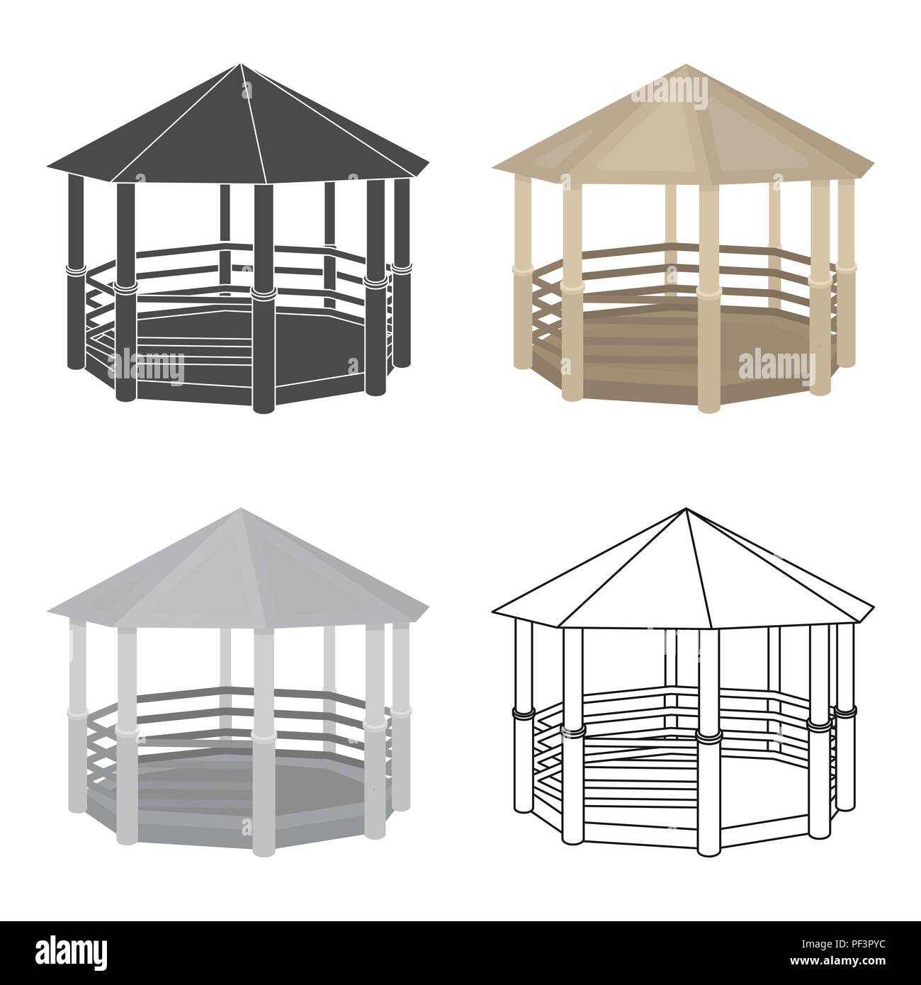 Pergola symbol Stock-Vektorgrafiken kaufen - Alamy