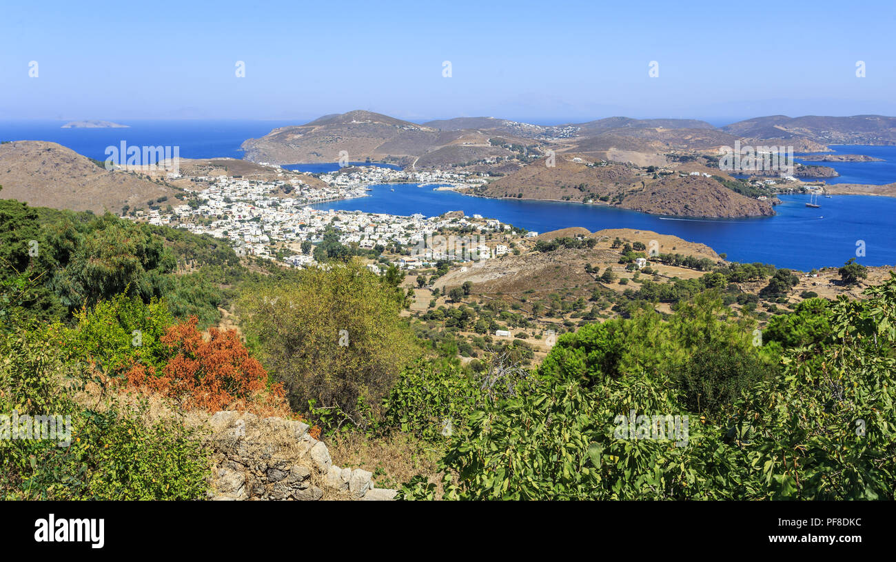 Die griechische Insel Patmos ich - als heilig, weil hier als St. John ...
