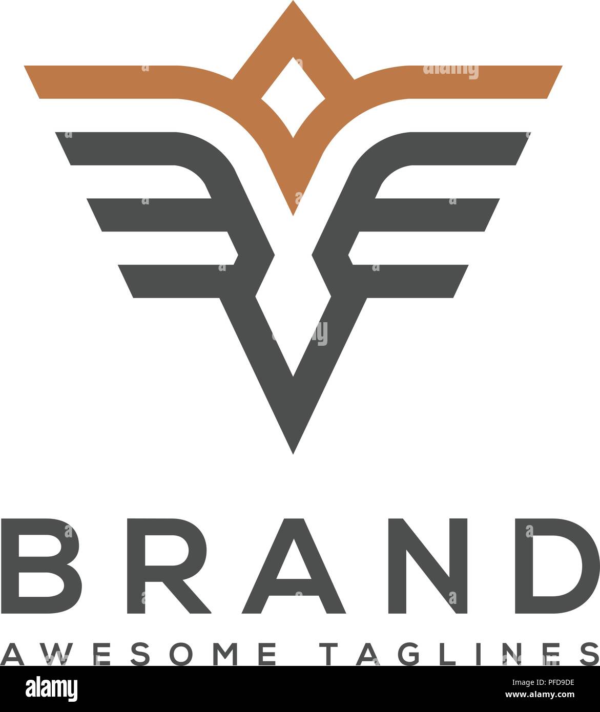 Wunderschone Marke Mit Flugel Logo Kleidung Bild
