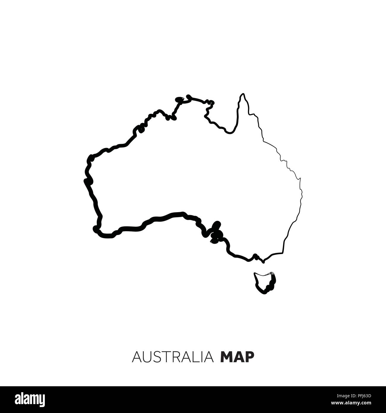 Australien karte umriss -Fotos und -Bildmaterial in hoher Auflösung – Alamy