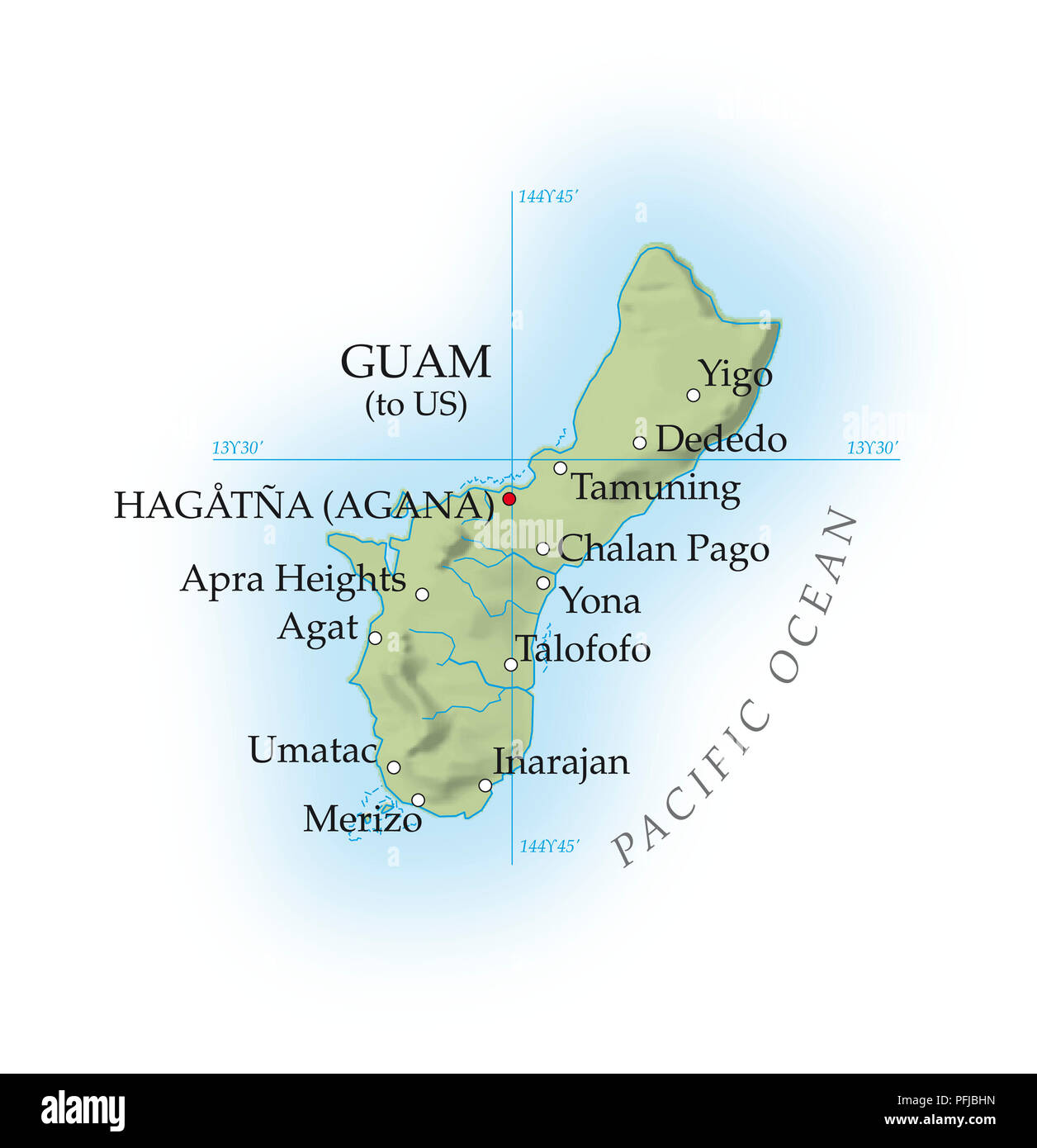 Map of guam -Fotos und -Bildmaterial in hoher Auflösung – Alamy