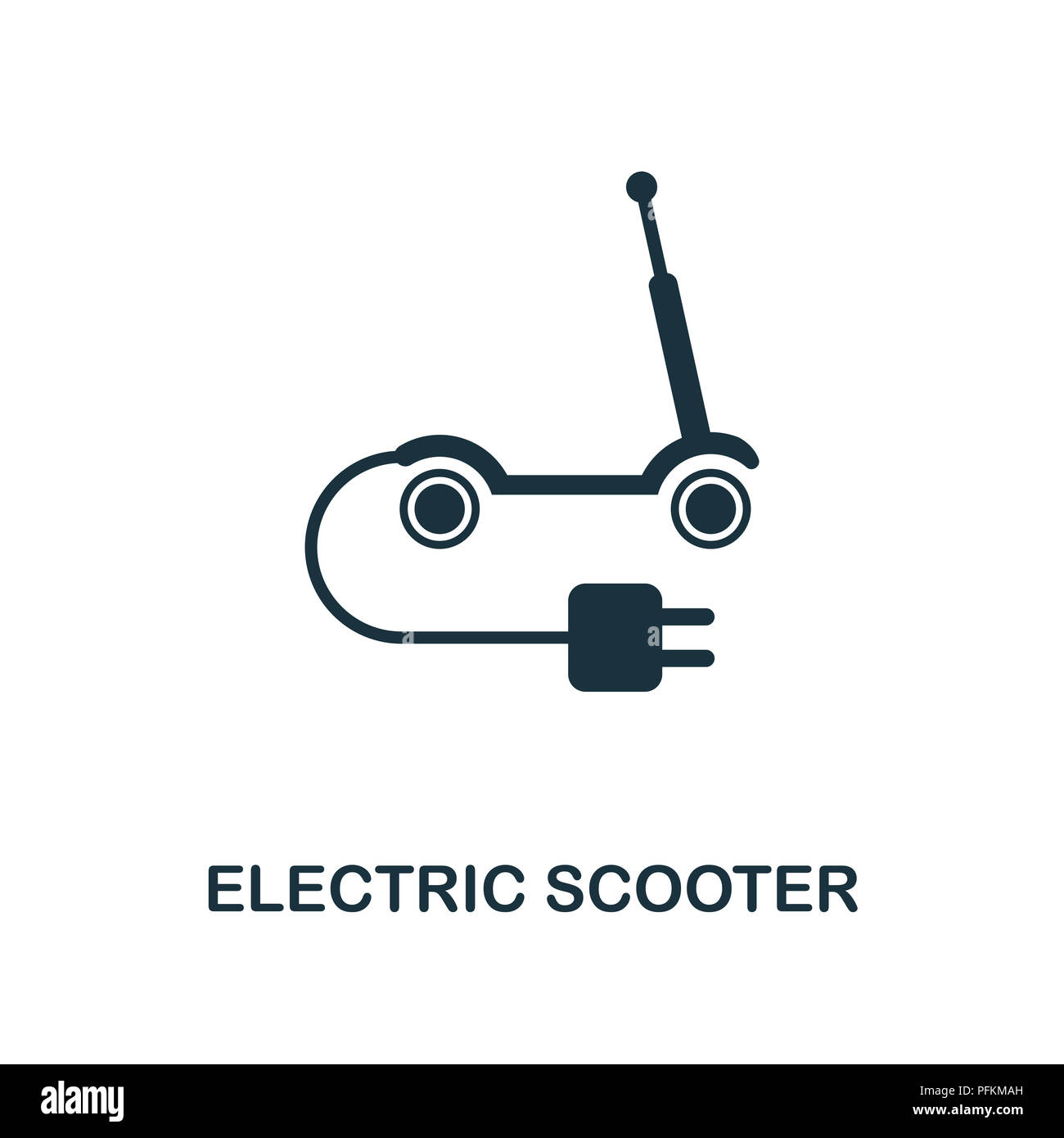 Elektroroller kreative Symbol. Einfaches element Abbildung ... Elektroroller kreative Symbol. Einfaches element Abbildung ...