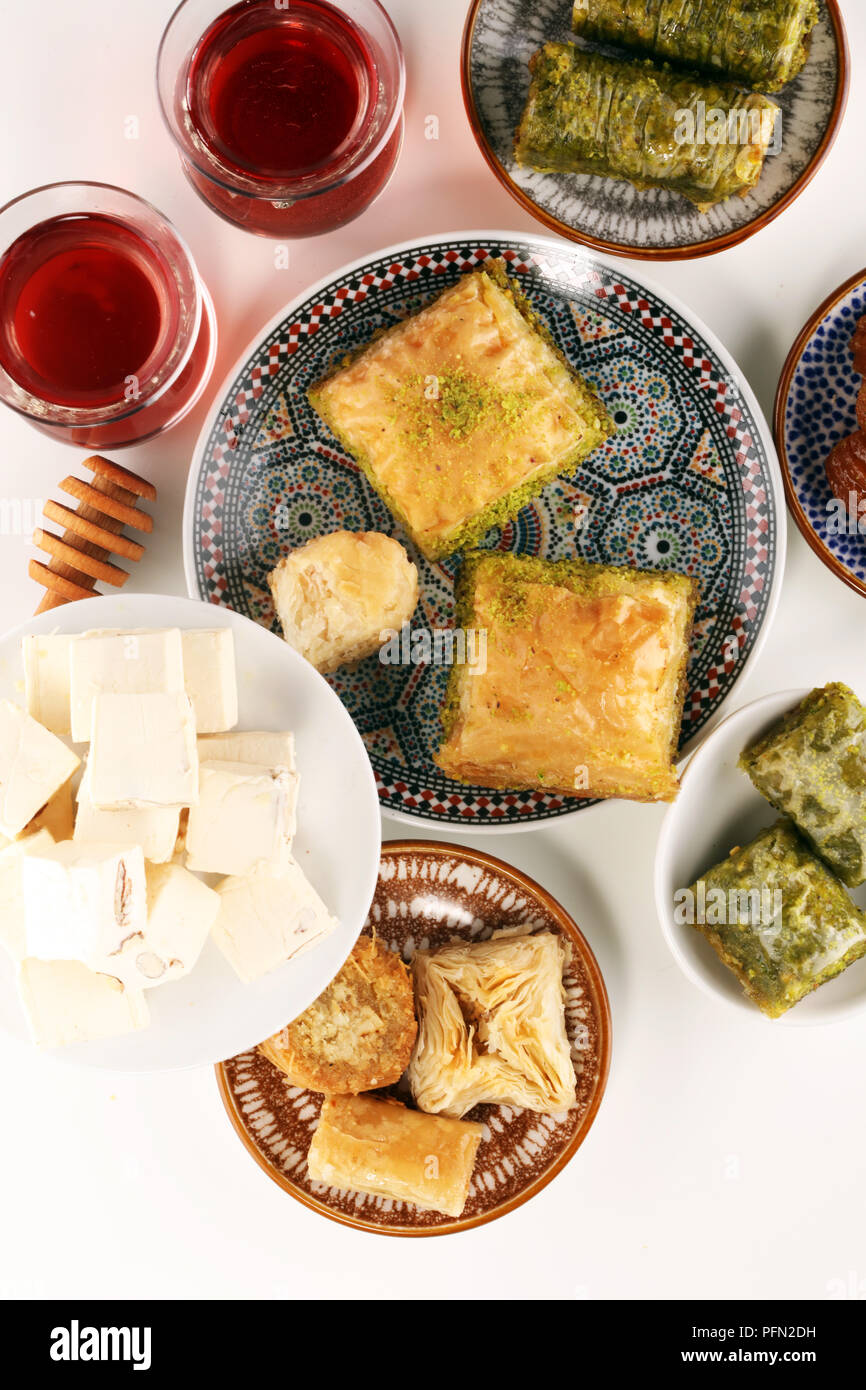 Im Nahen und Mittleren Osten oder arabische Gerichte. Türkische ...