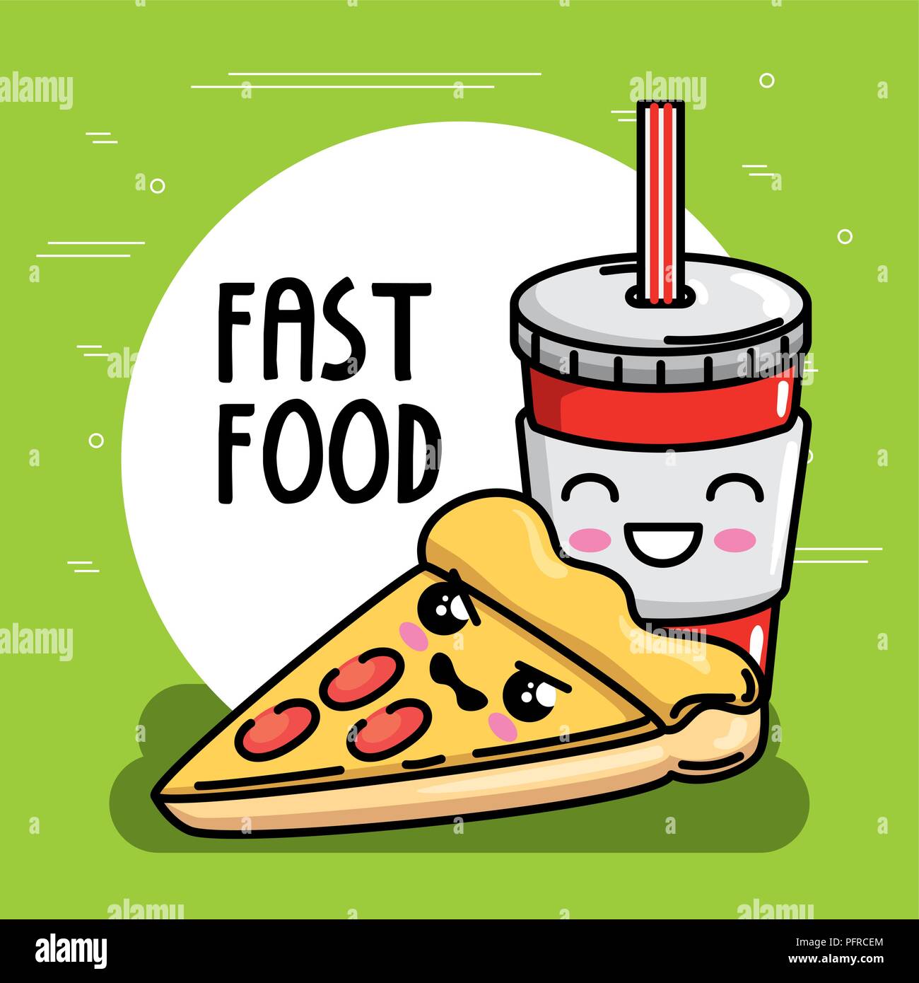 Kawaii food pizza -Fotos und -Bildmaterial in hoher Auflösung – Alamy