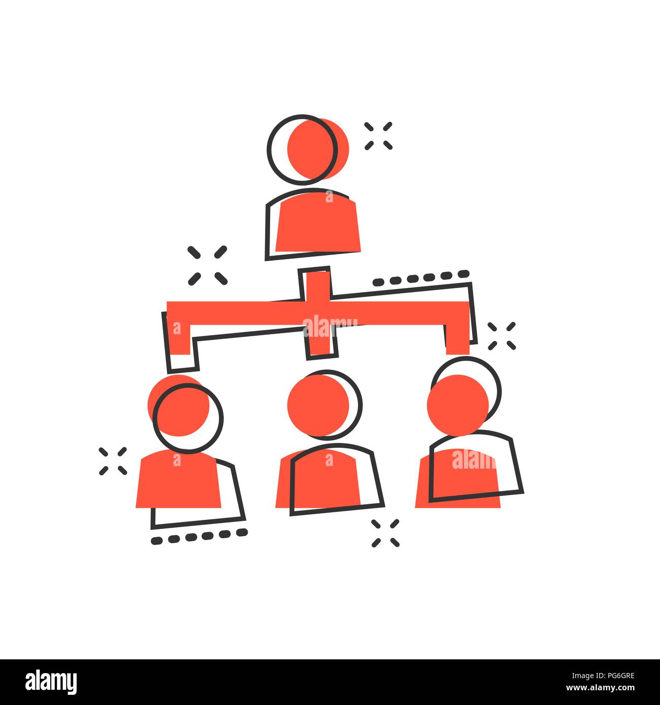 Vektor cartoon Menschen Corporate Organization Chart Symbol im Comic ... Vektor cartoon Menschen Corporate Organization Chart Symbol im Comic ...
