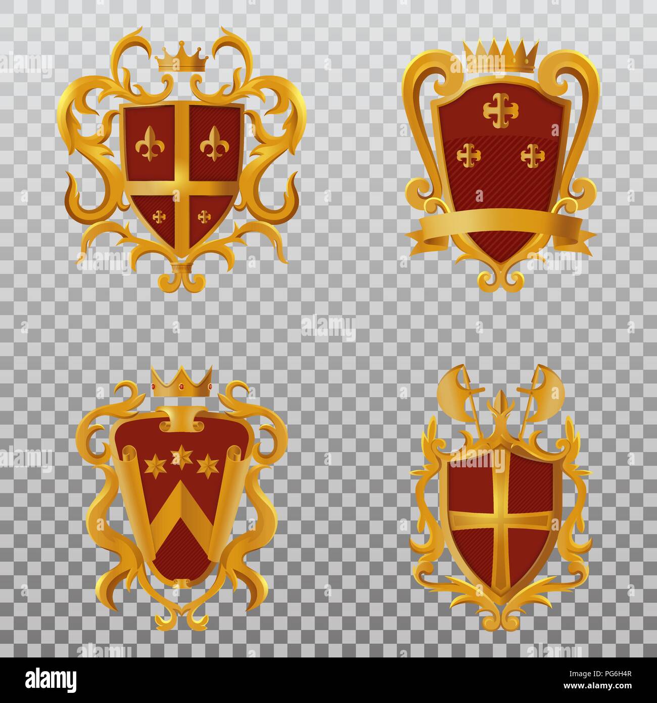 Heraldic Shields Stockfotos und -bilder Kaufen - Alamy