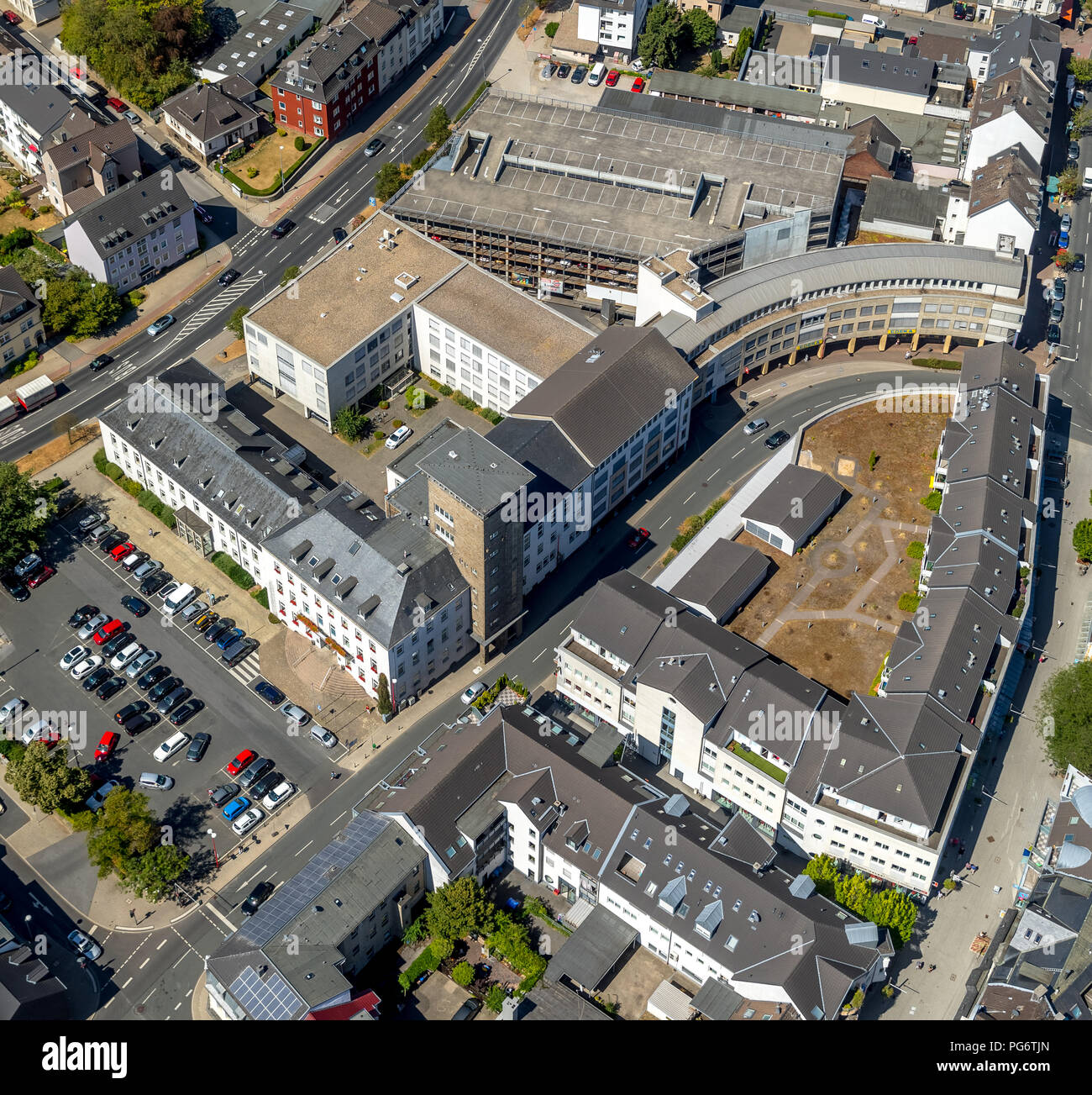Rathaus, Stadtrat Stadt Velbert, Rathausplatz, Velbert, Ruhrgebiet ...